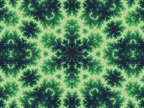 Blue Fractal Mandelbrot Formula Pattern Stock Illustration