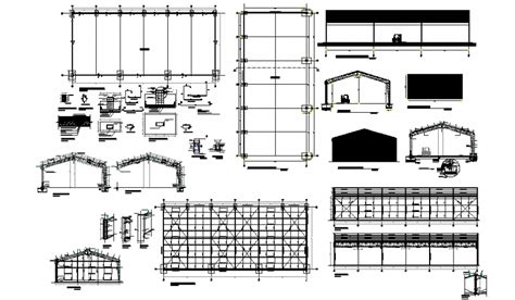 Foundation Plan Constructive Section And Construction Details Of Store Cad Drawing Details Dwg