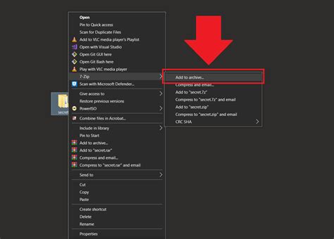 7zip password protect guide how to