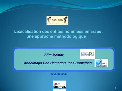 Pdf Lexicalization Of Arabic Named Entities A Methodological Approach