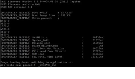 How To Run A53 Example Through Sd Card Processors Forum Processors Ti E2e Support Forums