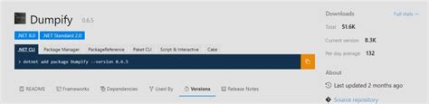 Dotnet Dumpify Oss Opensource Microsoft Csharp Nuget Cli