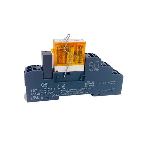 157f series push in relay socket 157f series relay socket relay socket relays hongfa