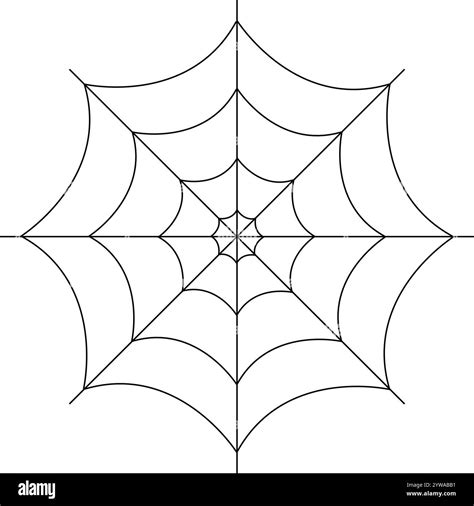 Spider Net Icon Spider Net Silhouette Halloween Icon Creepy Spider