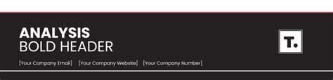Analysis Bold Header Templates Edit Online And Download Example