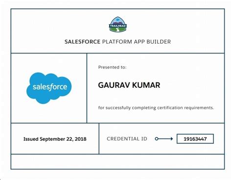 Salesforce Salesforcecertification Platformappbuilder Gaurav Kumar