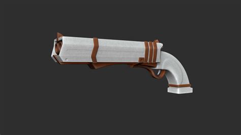 sci fi gun 19 short shotgun 3d model by gsommer