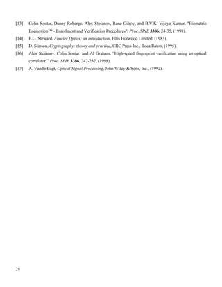 Biometric Encryption PDF