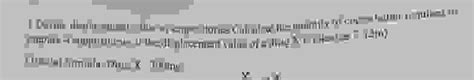 how to answer this question displacement value