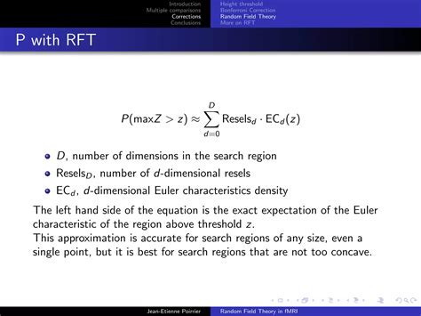 Random Field Theory In Functional Imaging Ppt