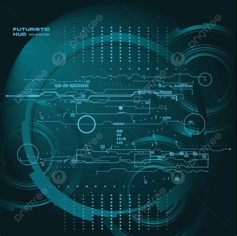 hud elements in futuristic user interface concept for background design