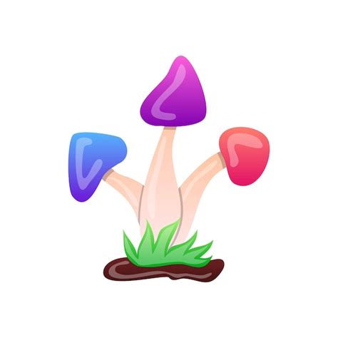 Premium Vector A Colorful Mushrooms Vector Illustration