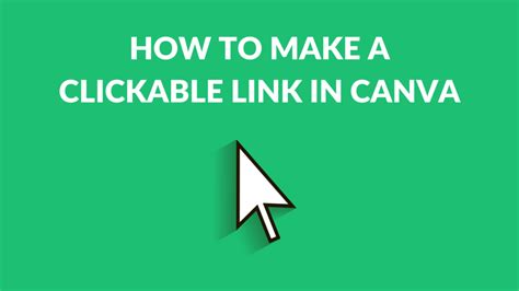 how to make a clickable link in canva template fonts