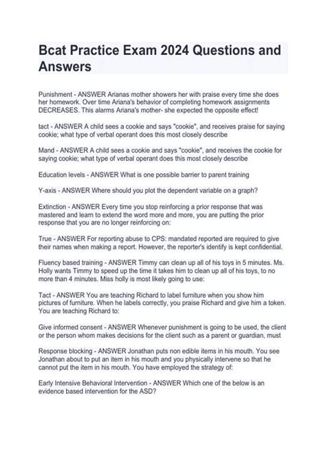 Bcat Practice Exam 2024 Questions And Answers Bcat Stuvia Us