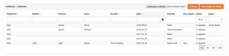 Callbacks — Xivo Solutions Documentation