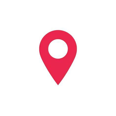 A Red Location Pin Commonly Used In Maps And Navigation Apps Premium Ai Generated Vector