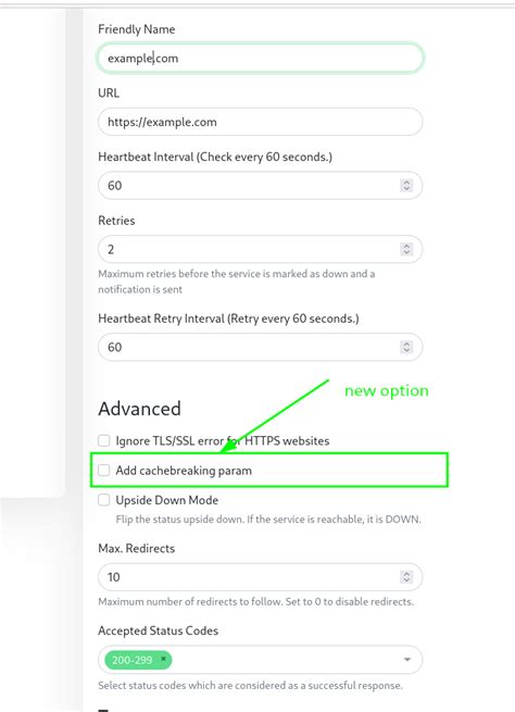 Add Option To Pass A Cachebusting Parameter Issue Louislam Uptime Kuma GitHub
