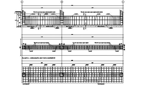 Drawings 2d View Of Rcc Structure Blocks Autocad Software File
