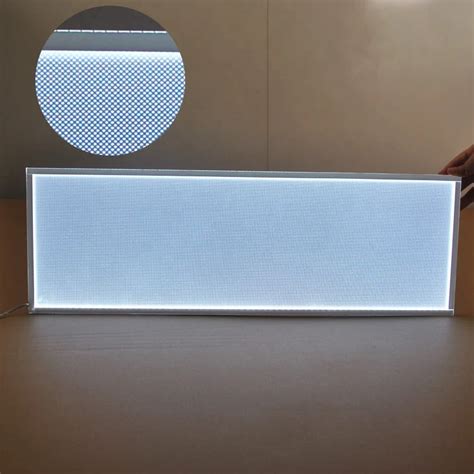 Acrylic Diffuser Edge Lit Led Light Guide Panel For Retail