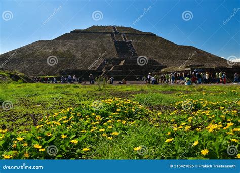 The Pyramid Of The Sun At Teotihuacan An Ancient Mesoamerican City