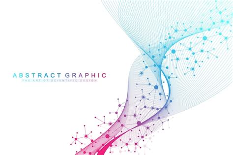 Premium Vector Scientific Vector Illustration Genetic Engineering Dna Helix Dna Strand