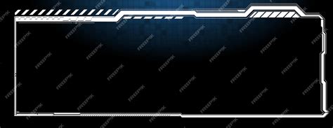 Hud 프레임 미래 지향적 인 최신 사용자 인터페이스 요소 Hud 제어판 하이테크 스크린 디지털 홀로그램 창 공상 과학 미래형 대시 보드 Vitrual