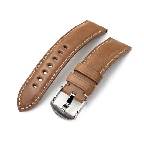 Bourbon Horween Genuine Shell Cordovan Watch Panerai Strap Strapcode