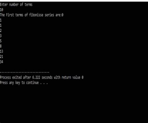 C Program To Print Fibonacci Series Navigation