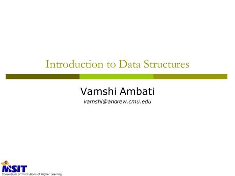 Ppt Introduction To Data Structures Powerpoint Presentation Free