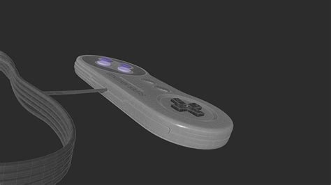 Snes Controller 3d Model By Puerquitomenor