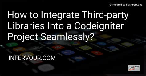 How To Integrate Third Party Libraries Into A Codeigniter Project