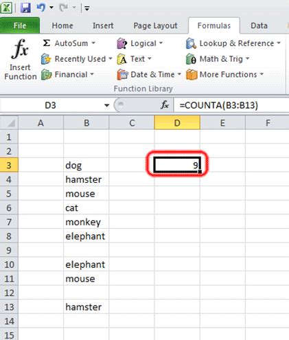 How To Count Filled Cells In Microsoft Excel Micro Center