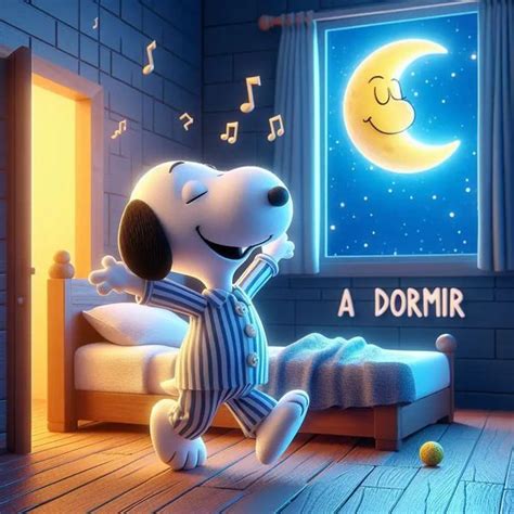 Snoopy Llego La Hora De Dormir Para Algunos Descancen Amigos