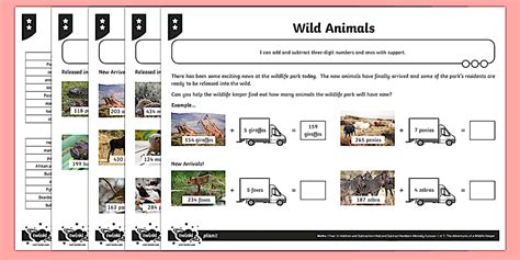 Adding And Subtracting Three Digit Numbers And Ones Crossing The Tens Boundary
