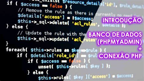 Como Conectar Php Ao Banco De Dados Mysql Phpmyadmin Youtube