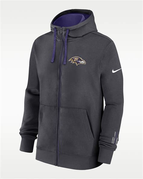 Baltimore Ravens Playbook Page Club Mens Nike Nfl Full Zip Hoodie