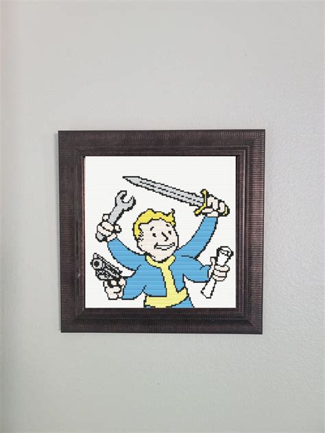 Fallout Start Screen Selection Cross Stitch Pattern Pdf Instant Download Etsy
