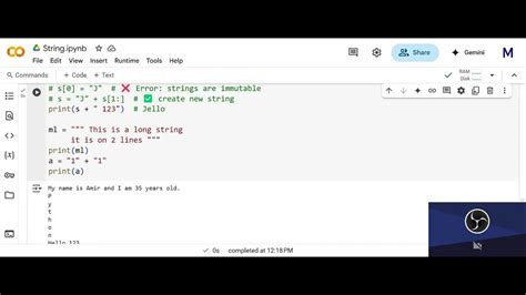 Python String Tutorial Youtube