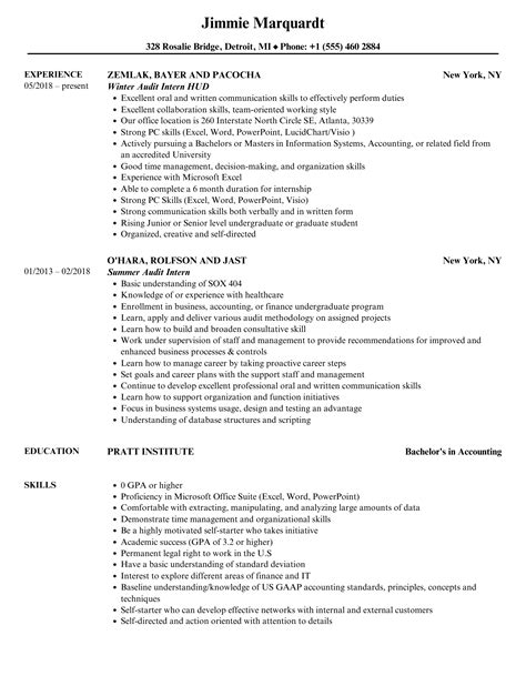 Audit Intern Resume Samples Velvet Jobs Audit Intern Resume Samples Velvet Jobs