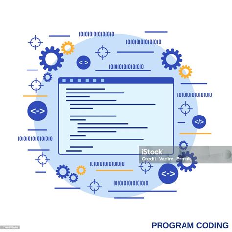 Program Coding Application Development Vector Concept Stock