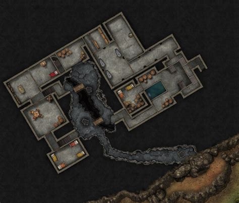 Tresendar Manor Basement Redbrand Hideout Inkarnate Create
