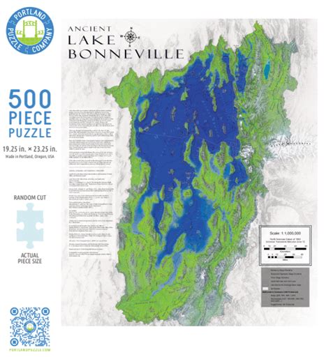 Ancient Lake Bonneville Jigsaw Puzzle The Natural Resources Map And Bookstore