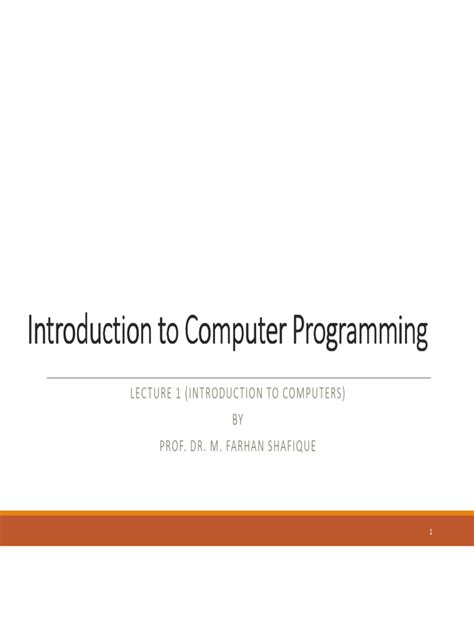 Lec1 Introduction To Computers Pdf Operating System Assembly
