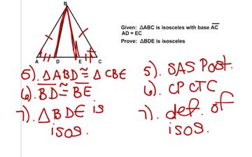 Lesson Isosceles Triangle Proofs Educreations