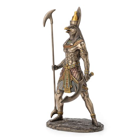 Horus Egyptian God Holding Scepter Statue