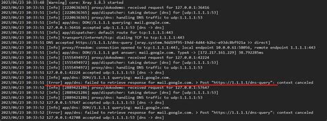 短时间内连续查询内置dns时返回空结果 · Issue 2248 · Xtlsxray Core · Github
