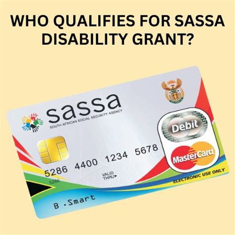 Who Qualifies For SASSA Disability Grant