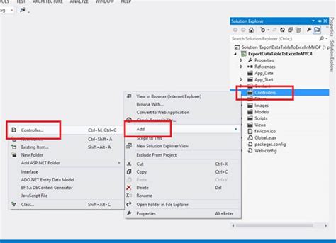 Export Data Table To Excel In ASP Net MVC