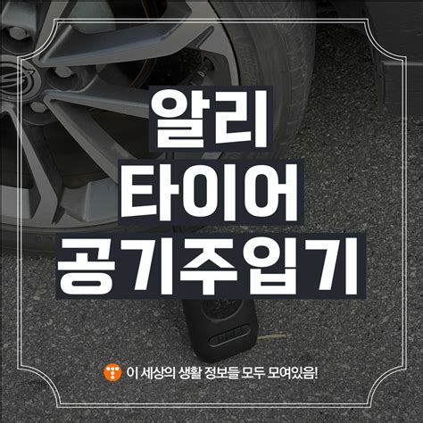 알리익스프레스 타이어 공기주입기 후기