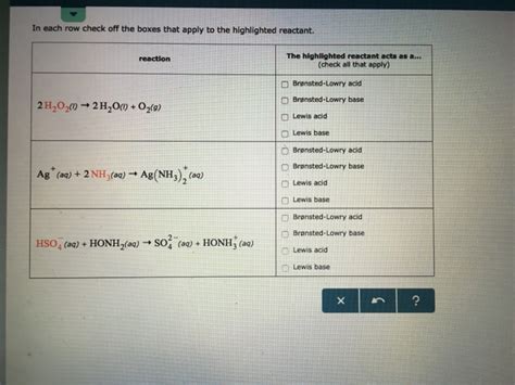 solved in each row check off the boxes that apply to the